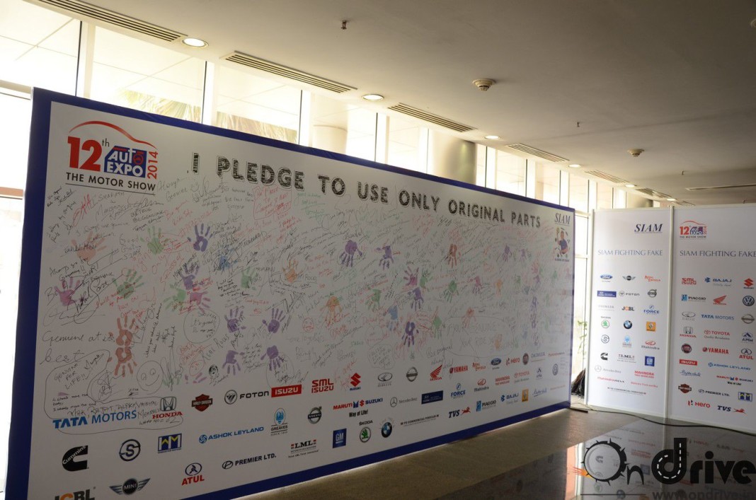 Visitors Pledged to Use only Original Parts at Auto Expo 2014